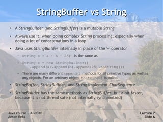 Java Course 7: Text processing, Charsets & Encodings | PPT