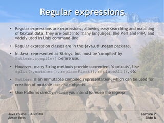 Java Course 7: Text processing, Charsets & Encodings | PPT