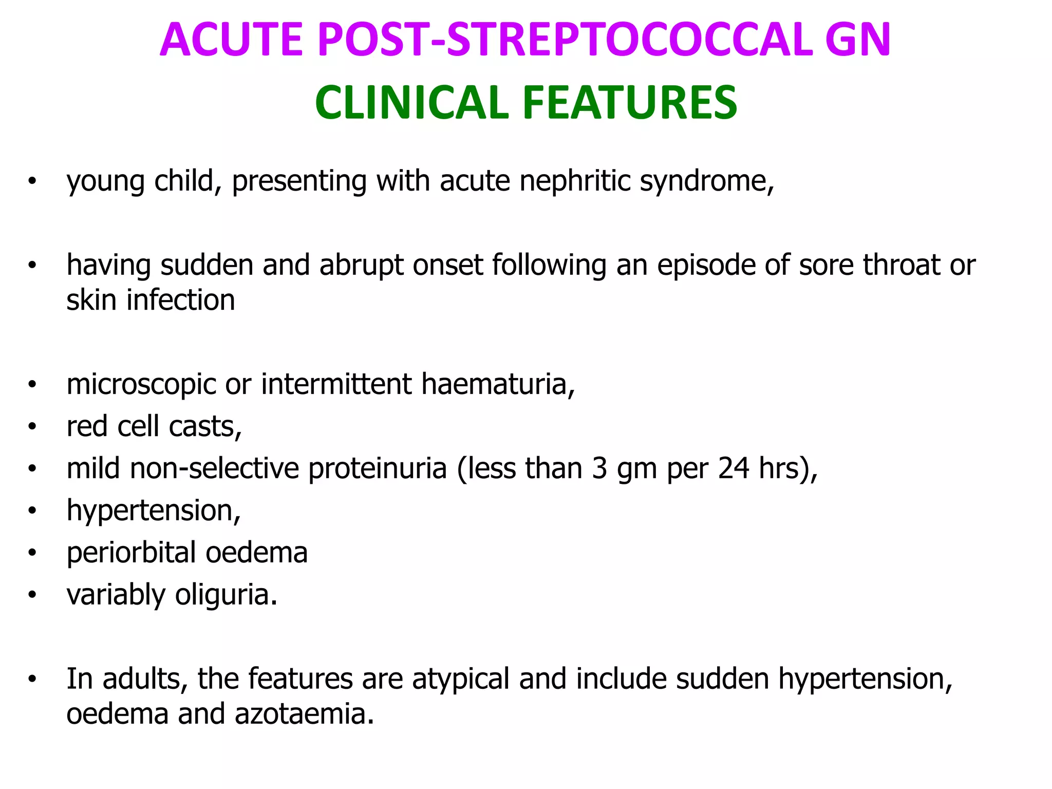 The KIDNEY: Acute Glomerulonephritis | PPT