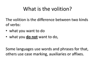 The volition in Tibetan | PDF