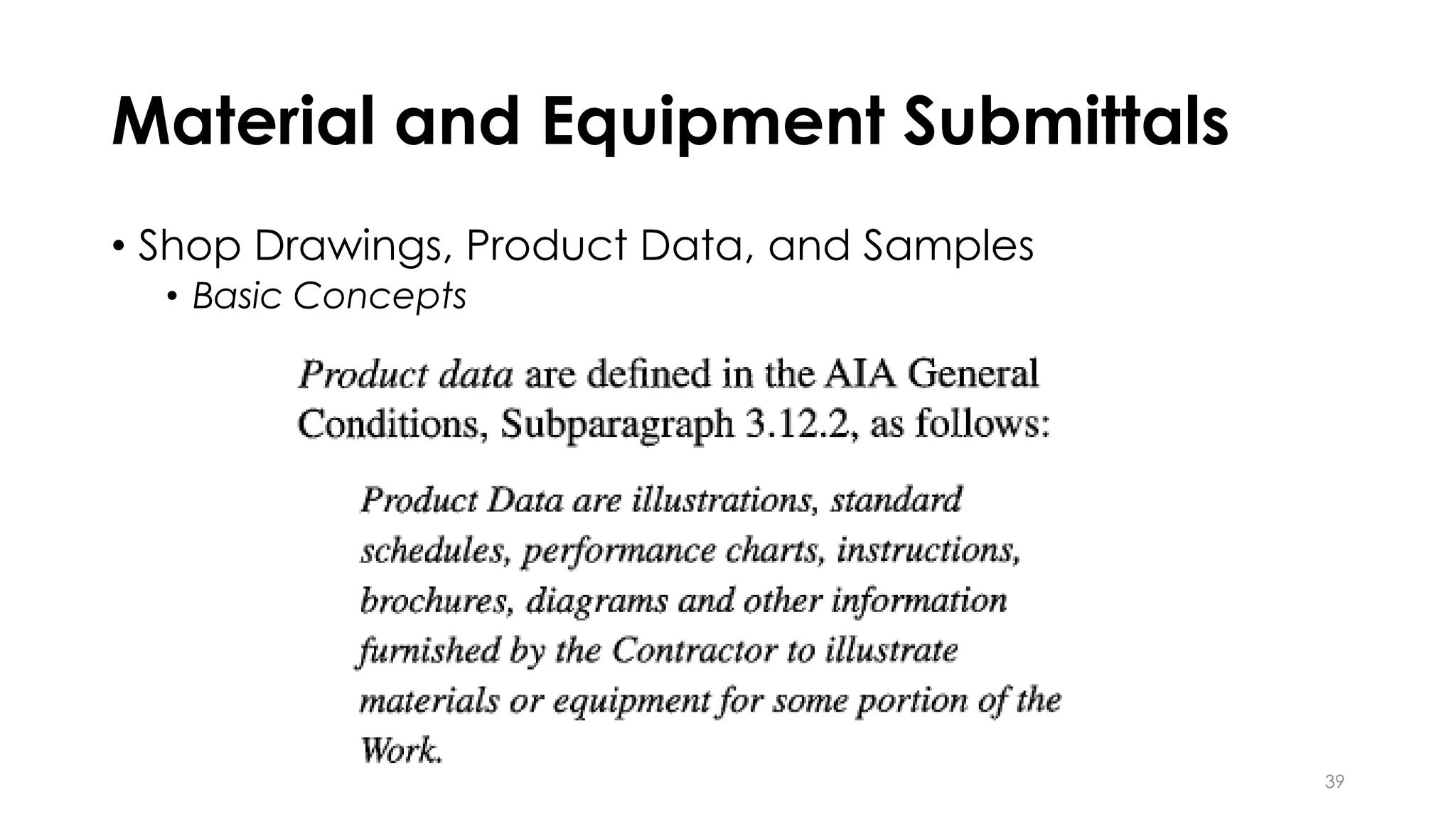 Time & Schedule, Submittals, Site visits, Testing and Inspection | PDF