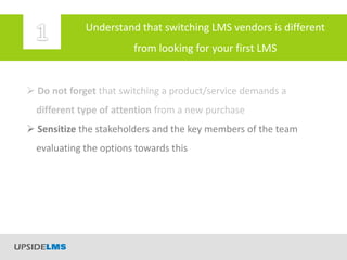 7 Tips For Easy & Effective LMS Switch | PPT