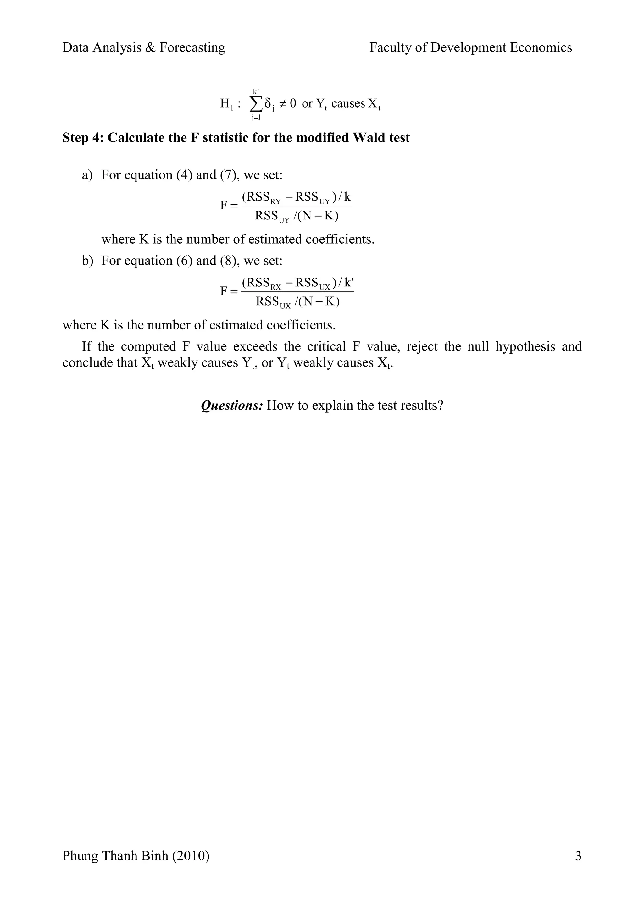 7. toda yamamoto-granger causality | PDF