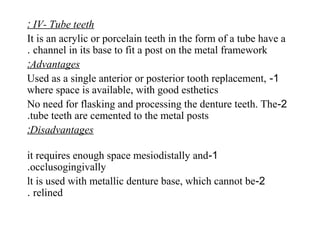 7 tooth selection for partial denture | PPT