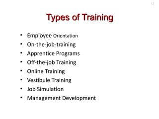 Chapter 7 training development presentation | PPT