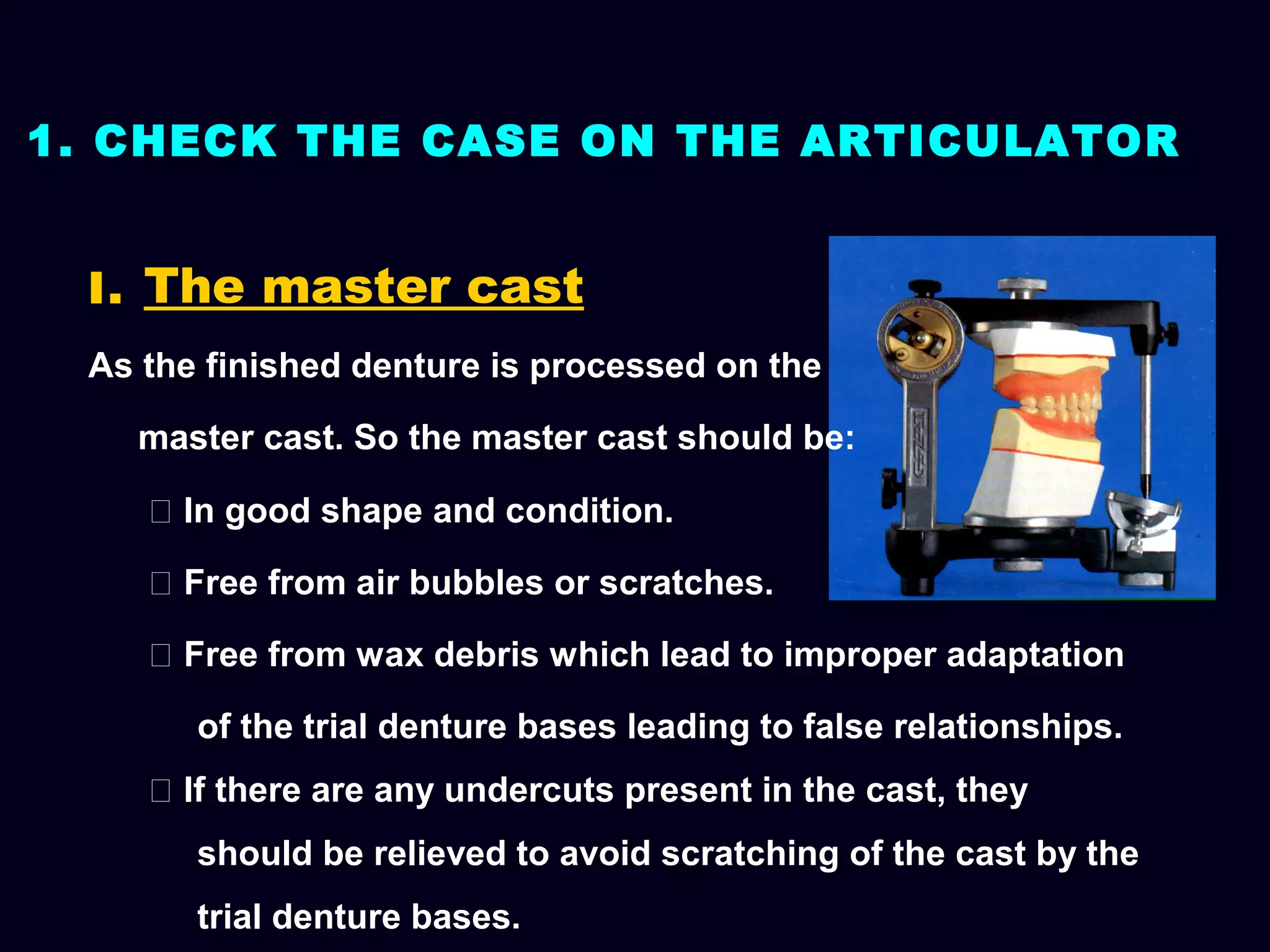 7 try-in of the wax trial complete denture | PPT