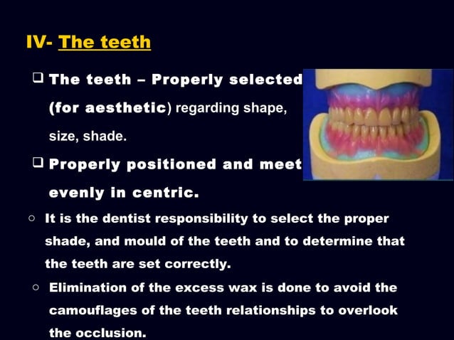 7 try-in of the wax trial complete denture | PPT | Dental Health ...