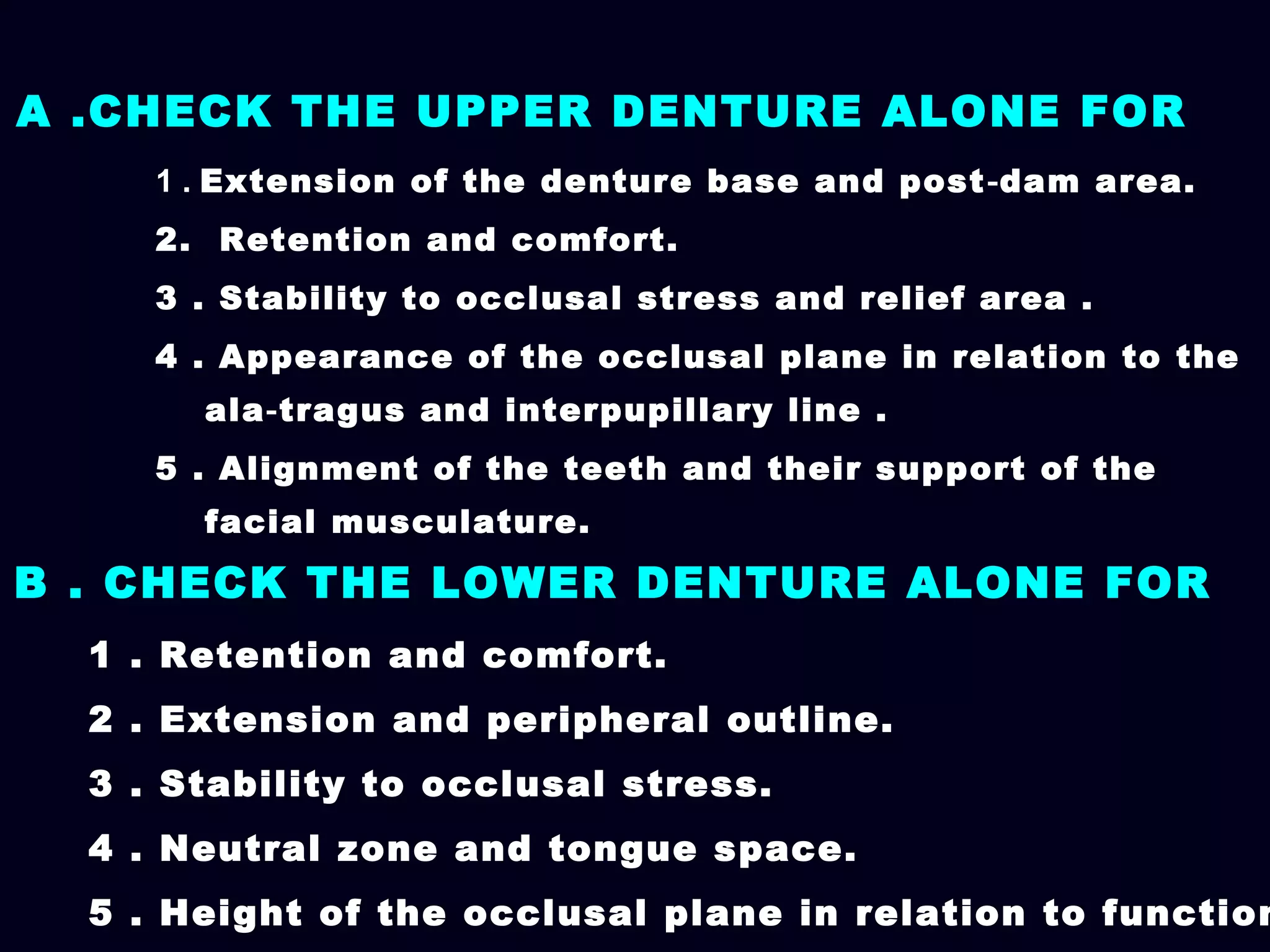 7 try-in of the wax trial complete denture | PPT
