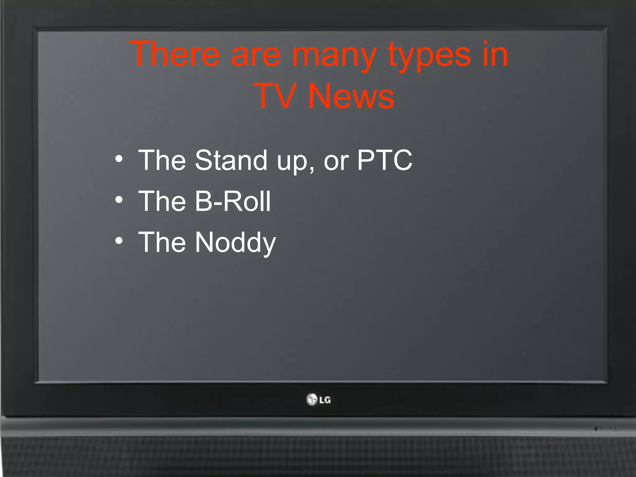 7 Tv News Camera Shots | PPT