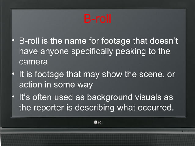 7 Tv News Camera Shots | PPT | Cameras and Camcorders | Consumer ...