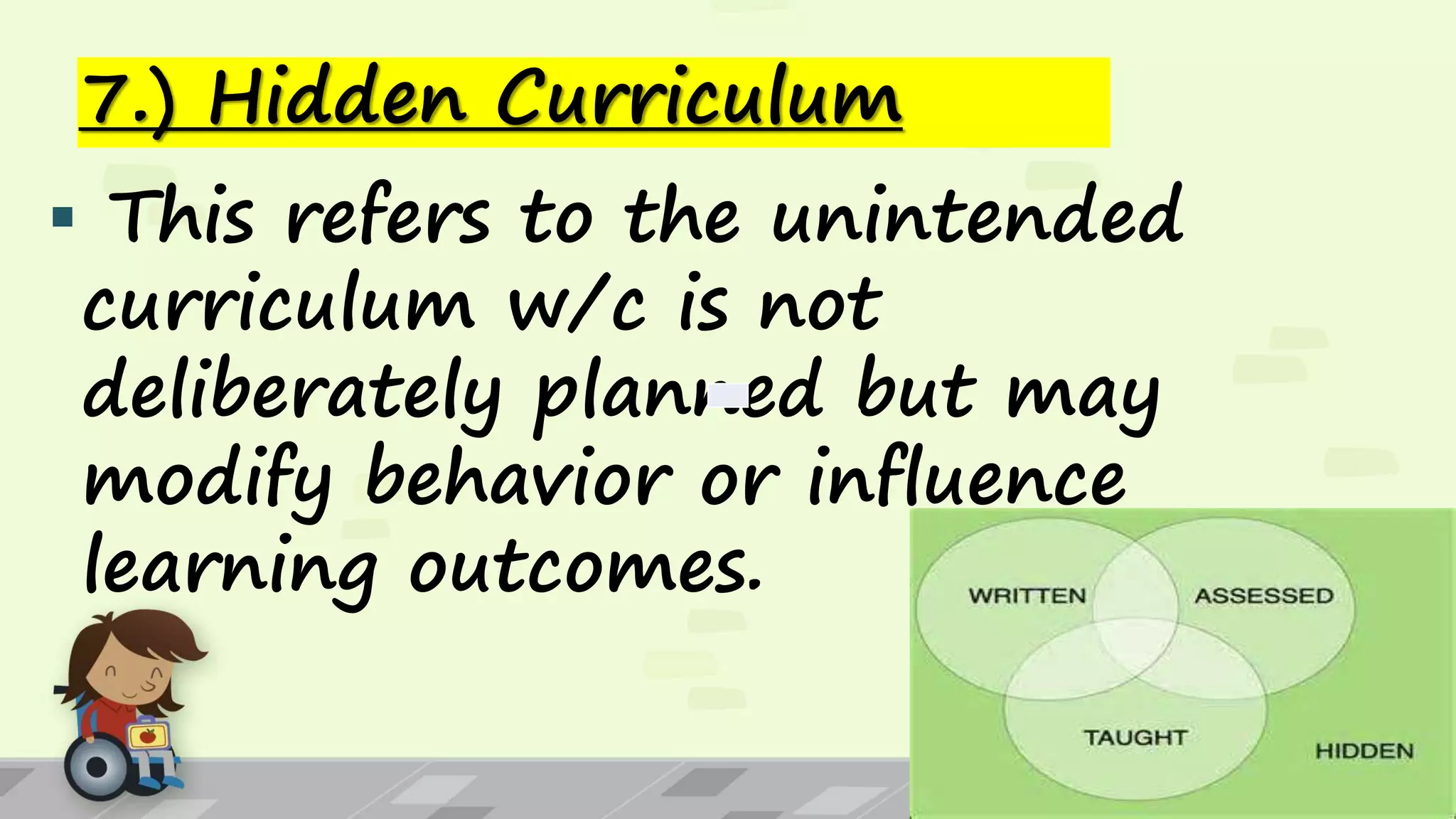 7 Types Of Curriculum Pptx