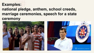 TYPES OF SPEECH STYLES FOR THE SUBJECT ORAL COMMUNICATION IN CONTEXT.pptx