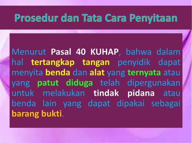 7 upaya paksa ( penangkapan, penahanan, pengeledahan dan penyitaan); | PPTX
