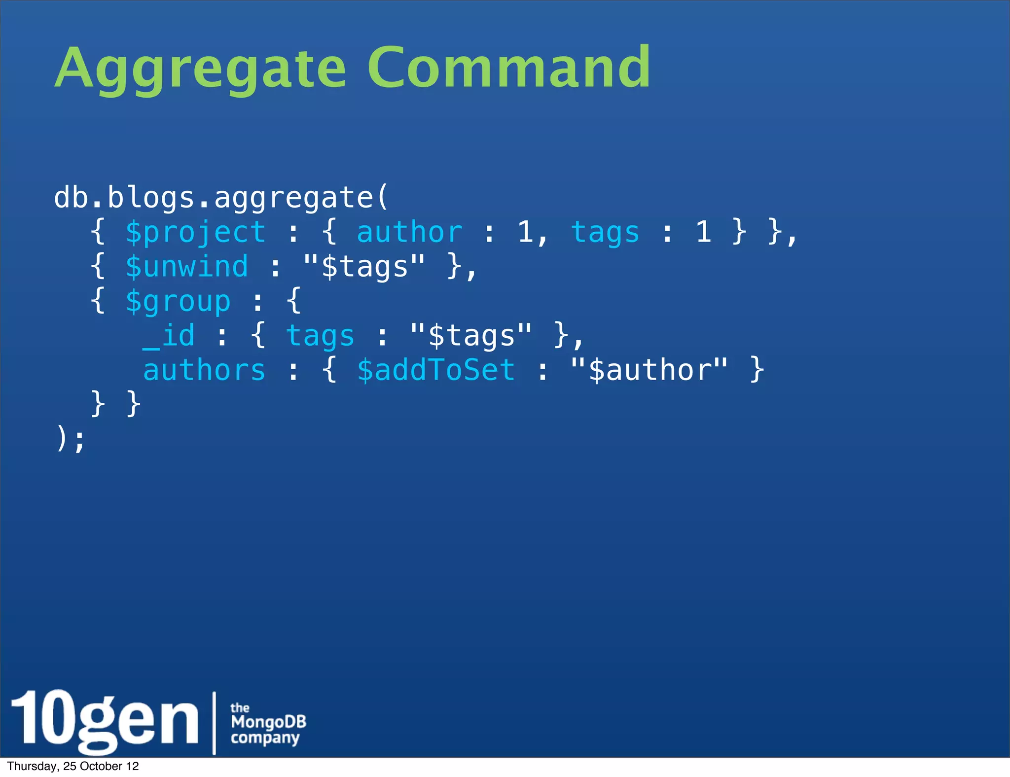 MongoDB Use Cases and Roadmap | PDF