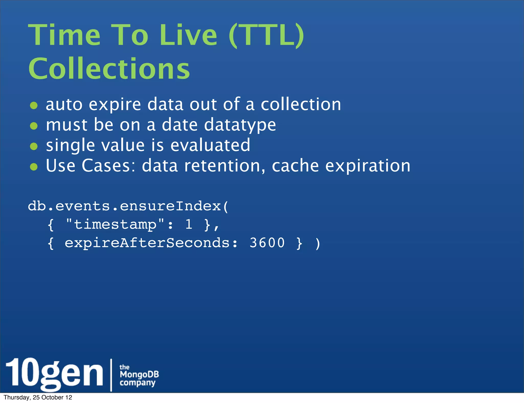 MongoDB Use Cases and Roadmap | PDF