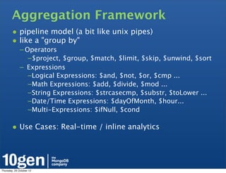 MongoDB Use Cases and Roadmap | PDF