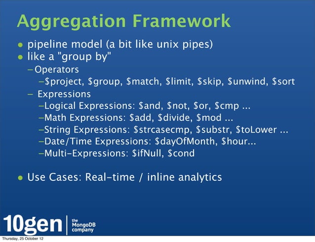 MongoDB Use Cases and Roadmap | PDF