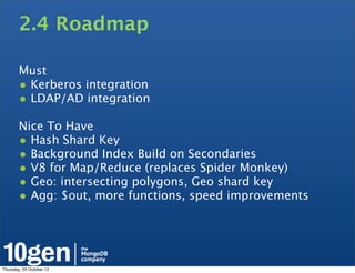 MongoDB Use Cases and Roadmap | PDF