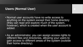 7 - User Administration in Red Hat | PPT