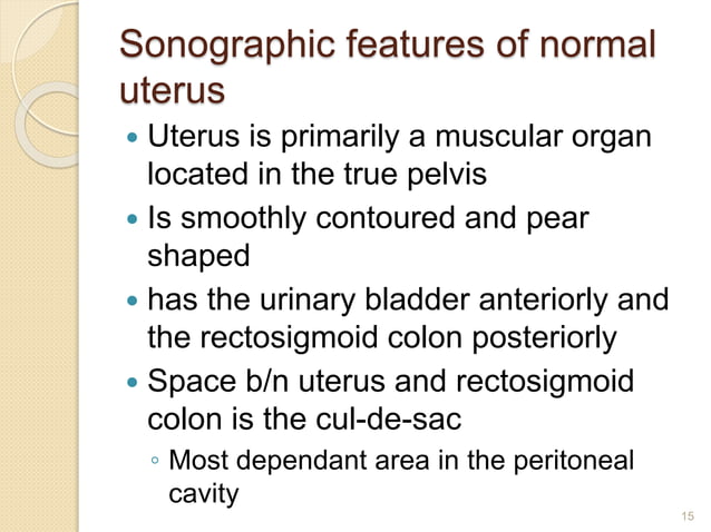 Ultrasound - US of the Non-Pregnant Uterus | PPTX