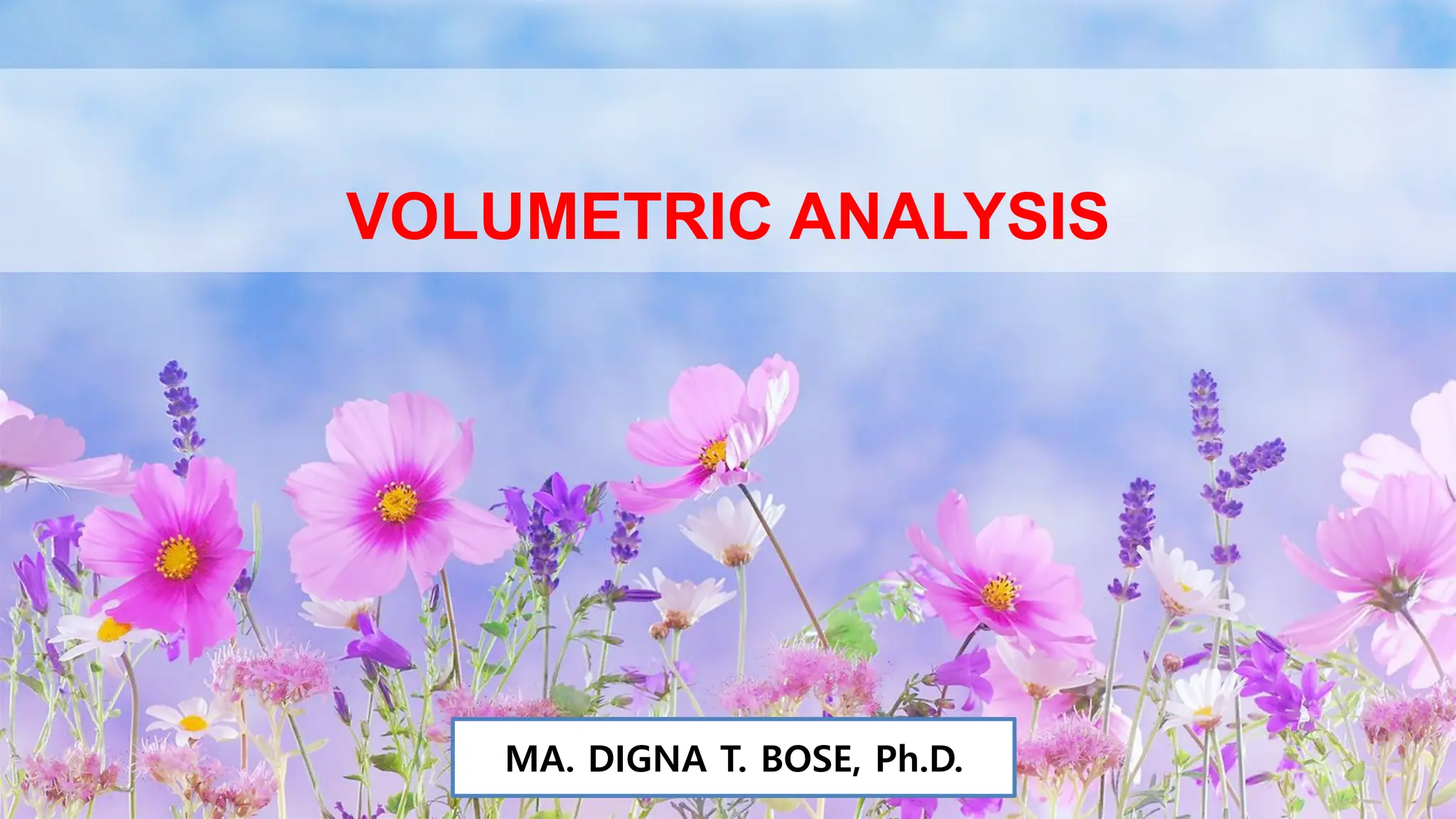7-VOLUMETRIC-ANALYSIS POWERPOINT PRESENTATION | PDF | Chemistry | Science