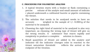 7-VOLUMETRIC-ANALYSIS POWERPOINT PRESENTATION | PDF | Chemistry | Science
