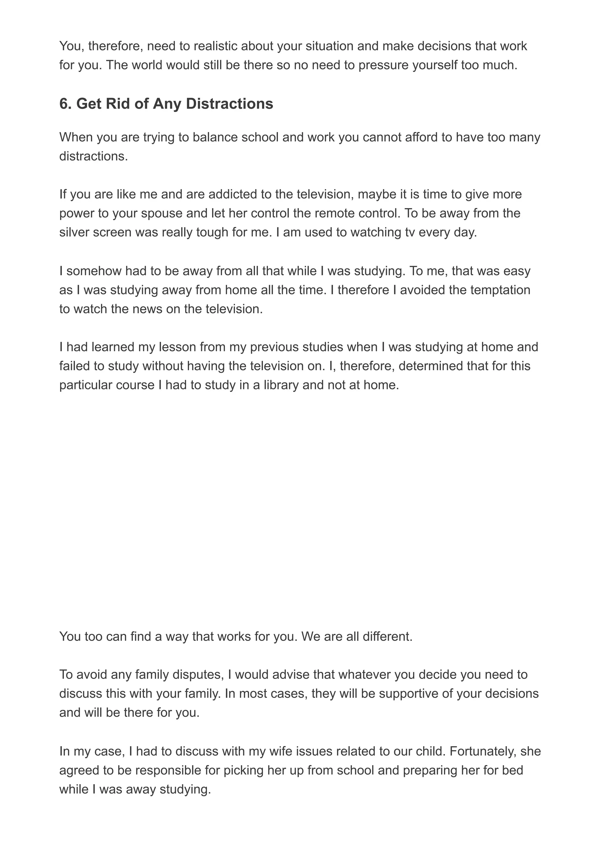 7 Ways To Balance School and Work | PDF