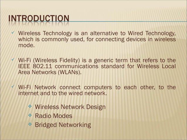 wifi-technology | PPT