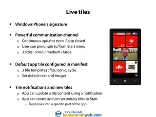 7 windows-phone8-introduction-m7-slides | PDF