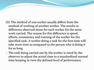 7. work study and method measurement | PPTX