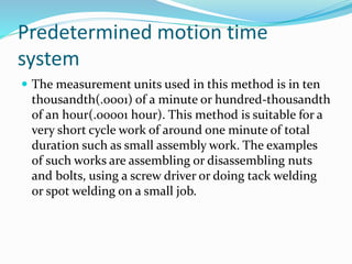 7. work study and method measurement | PPTX