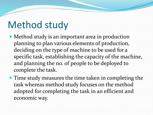 7. work study and method measurement | PPTX