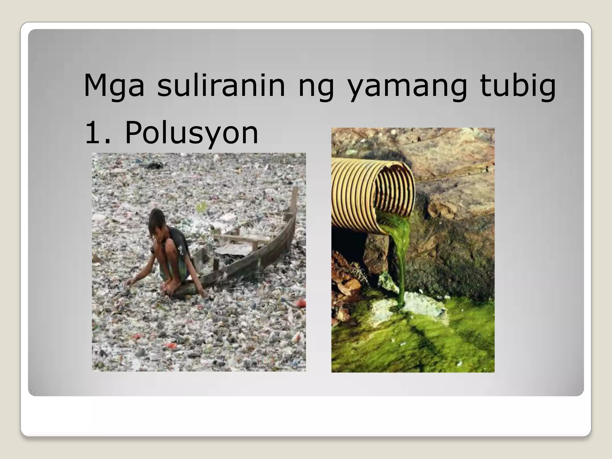 Yamang tubig | PPTX