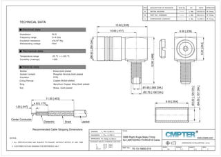 RF Coaxial SMB Right Angle Plug Connectors Crimp for LMR100/RG174/RG316 ...