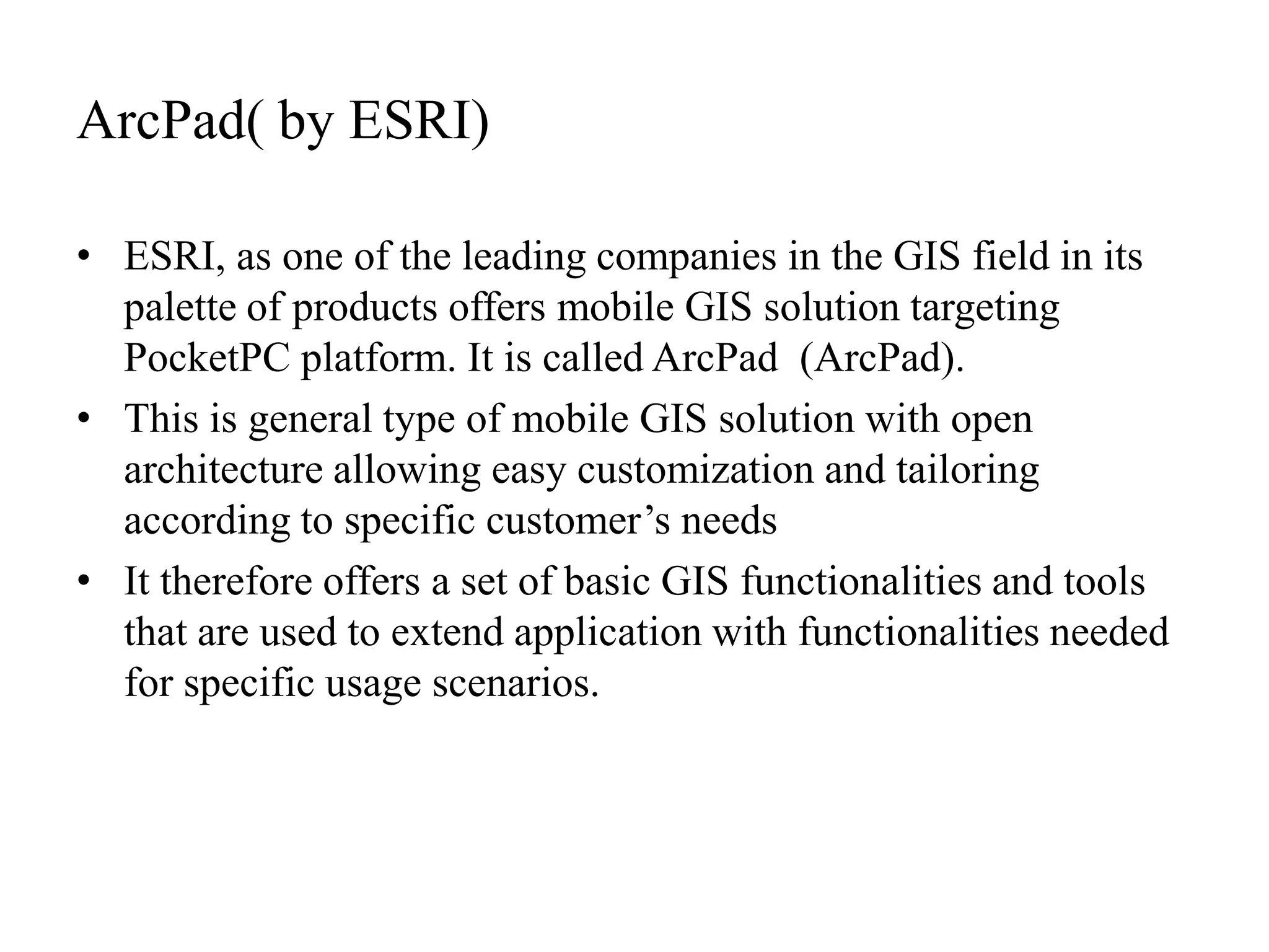 70.mobile gis | PPTX