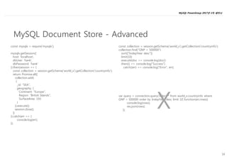 MySQL Document Store | PPT