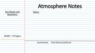 ESS Atmosphere Notes | PPTX