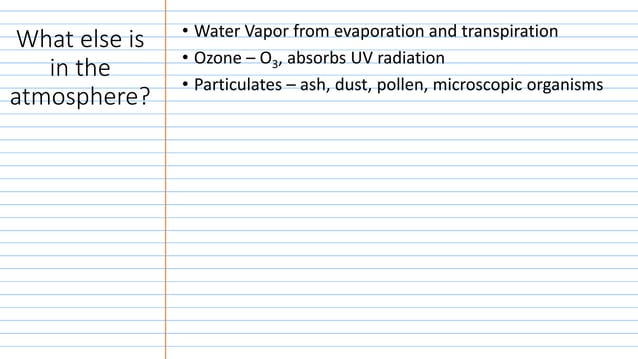 ESS Atmosphere Notes | PPTX