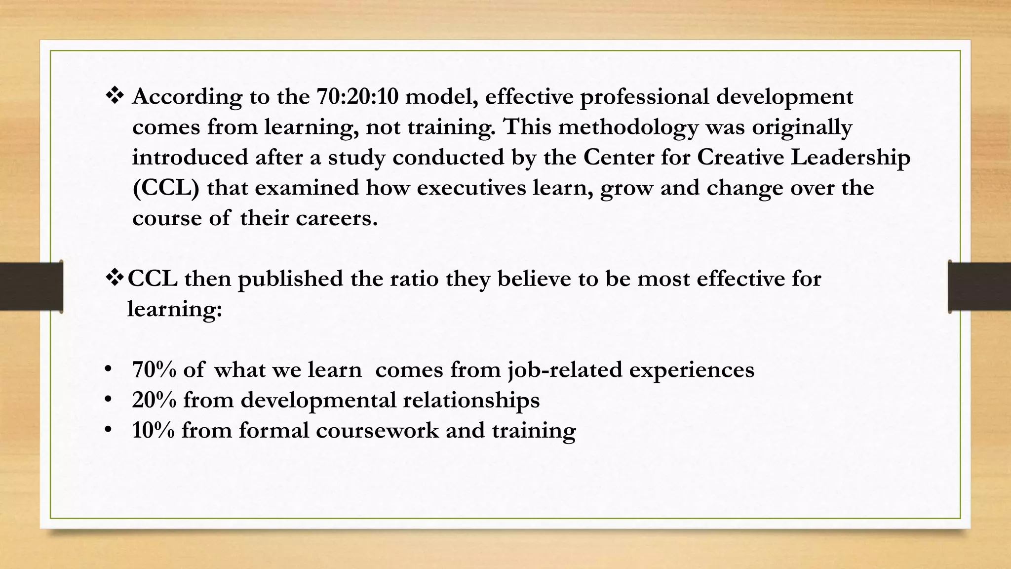 70 20-10 Learning Model | PPTX