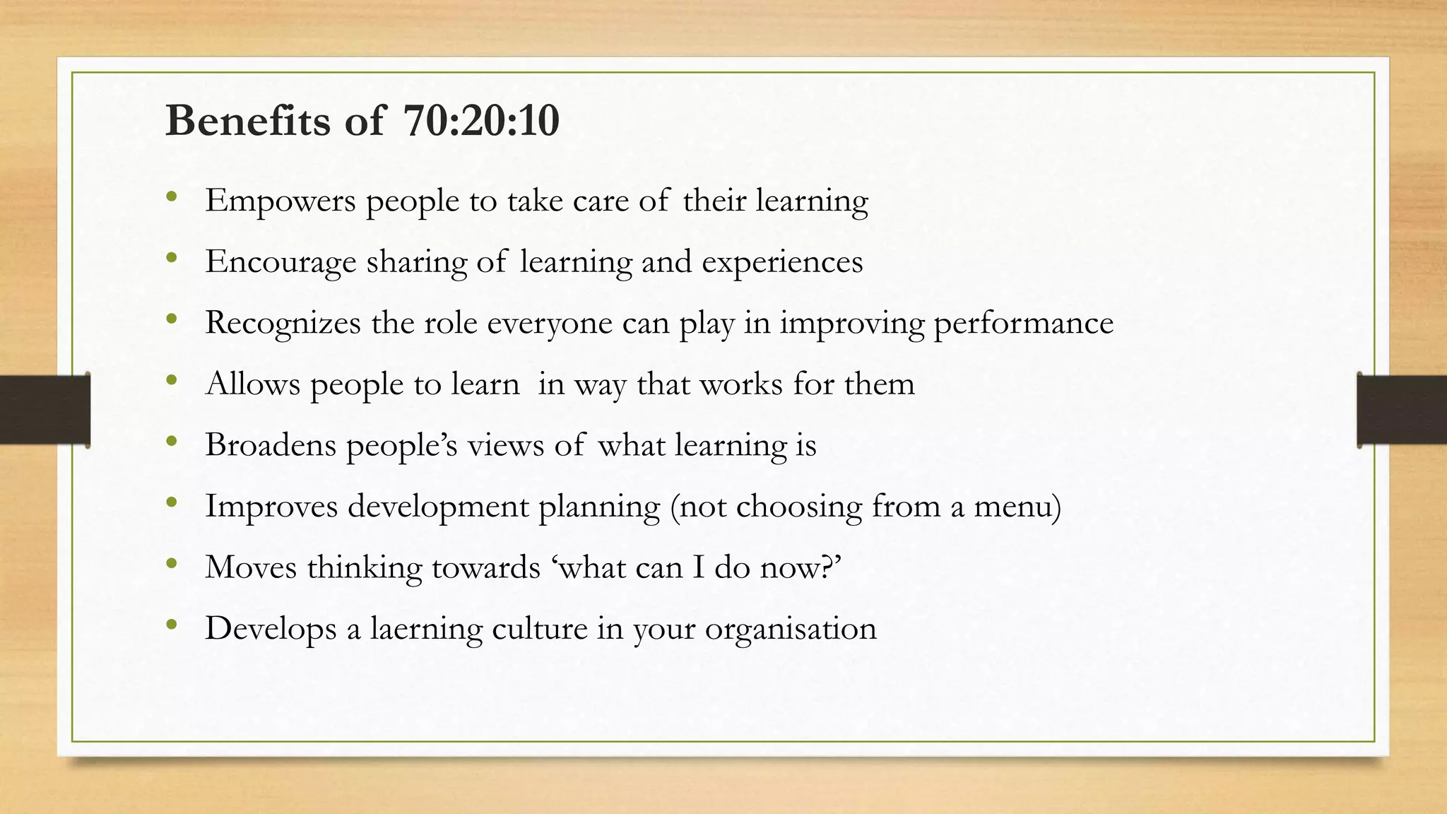 70 20-10 Learning Model | PPTX