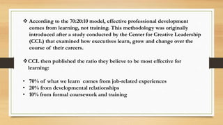 70 20-10 Learning Model | PPT