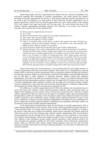 Enhancing the scientific argumentation skills of prospective chemistry ...