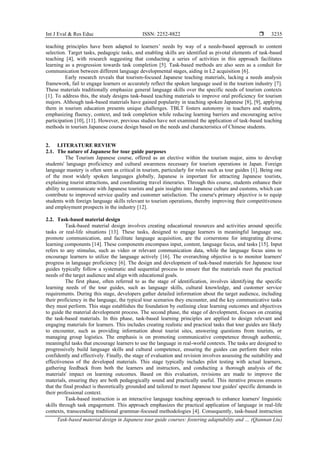 Task-based material design in Japanese tour guide courses: fostering ...