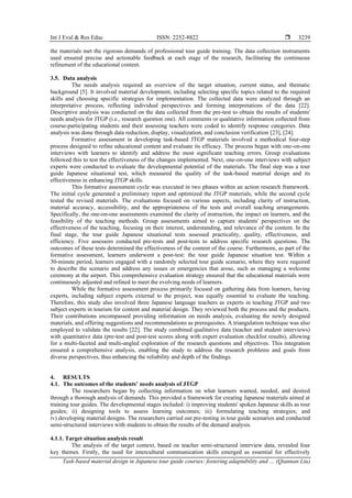 Task-based material design in Japanese tour guide courses: fostering ...