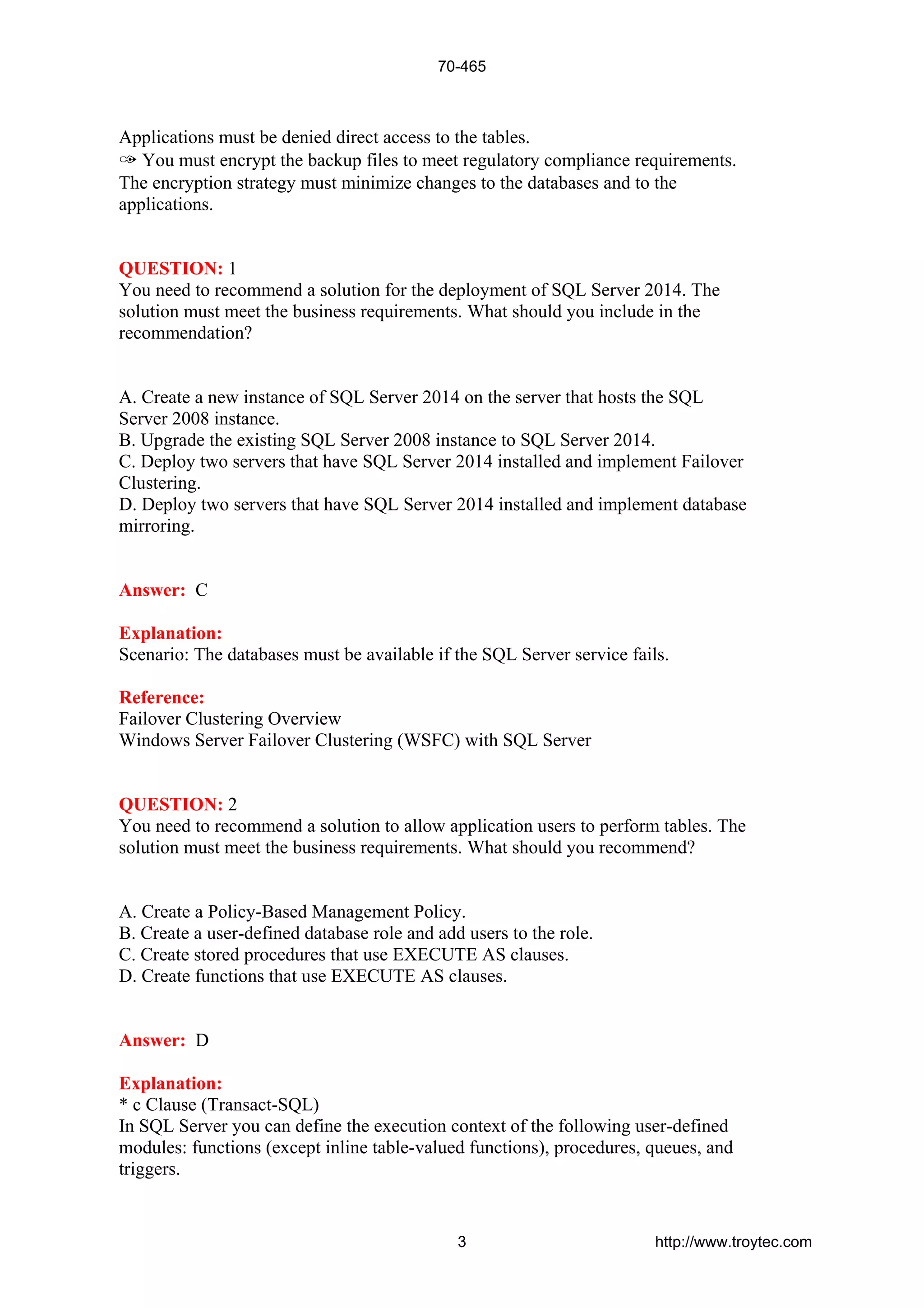 Designing Database Solutions for Microsoft SQL Server 2012 2012 ...