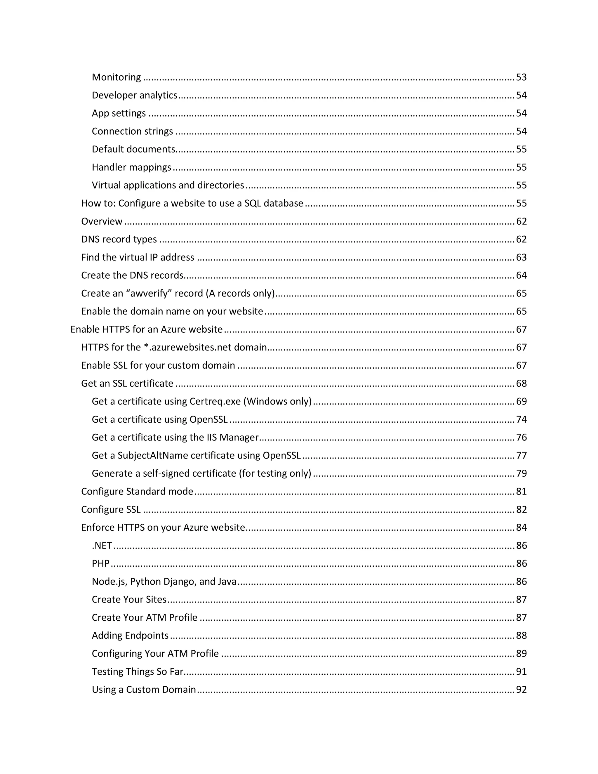70 533 implementing microsoft azure infrastructure solutions Preparation Guide | PDF | Web ...
