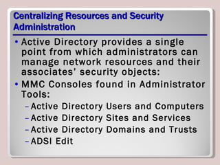 70 640 Lesson01 Ppt 041009 | PPT | Operating Systems | Computer Software and Applications