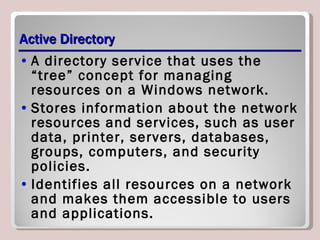 70 640 Lesson01 Ppt 041009 | PPT | Operating Systems | Computer Software and Applications