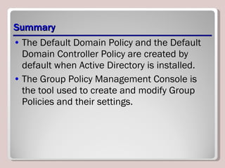 70 640 Lesson07 Ppt 041009 | PPT