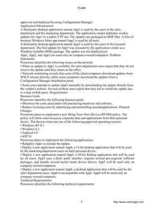 Exam Microsoft 70-696 Managing Enterprise Devices and Apps Exam | PDF